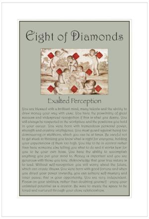 Eight Of Diamonds Birth Card